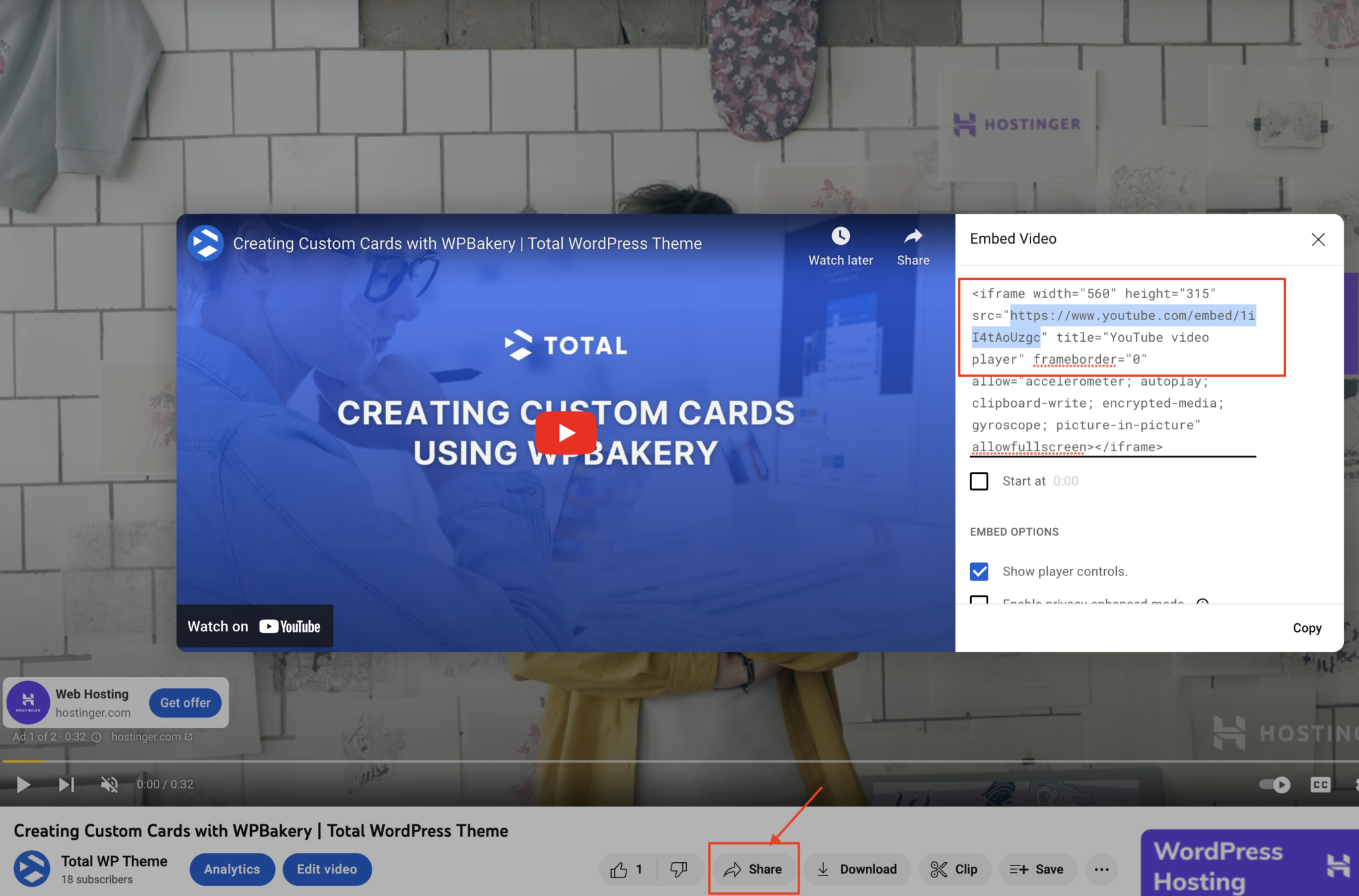 How to get the Embed URL/Link of a Youtube Video | Total Docs