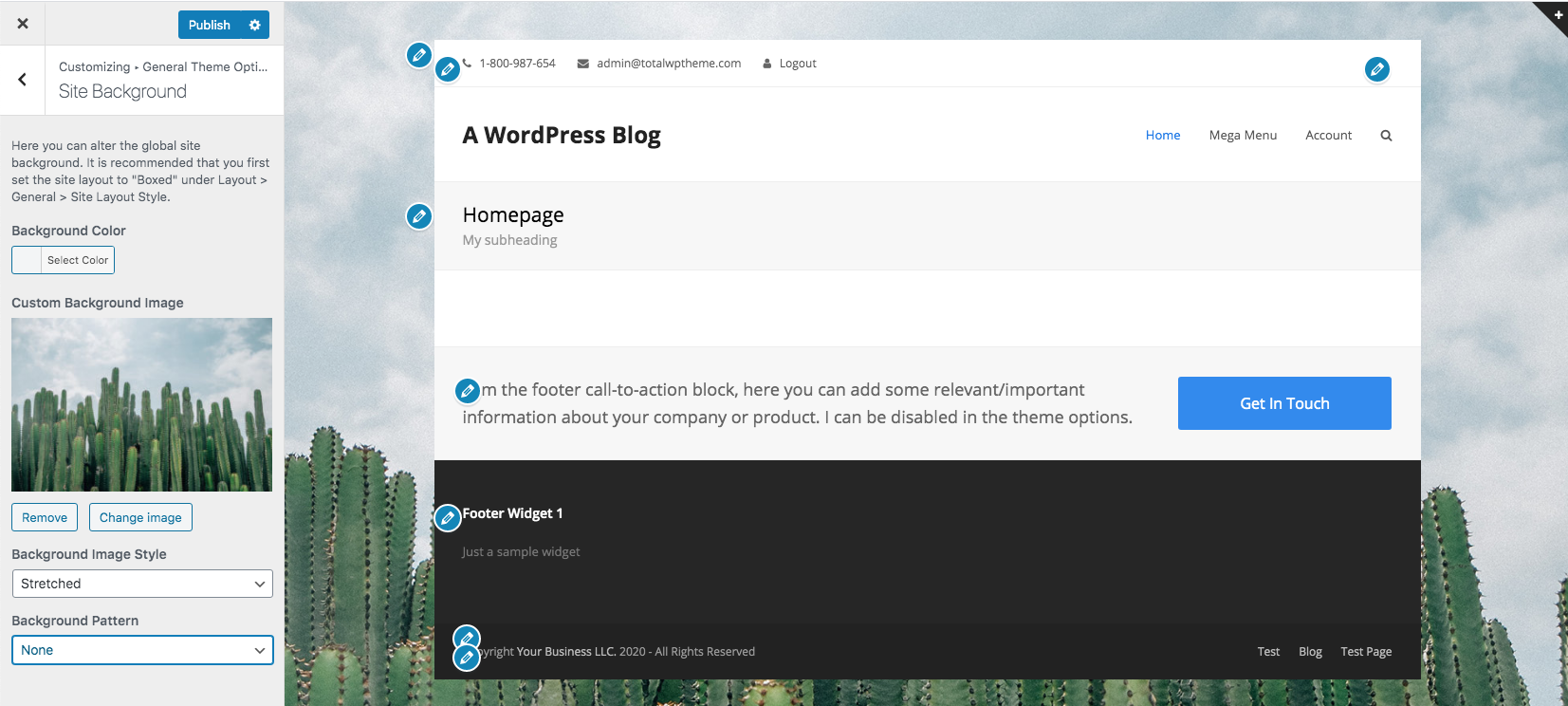How to Change Site Backgrounds | Total Docs