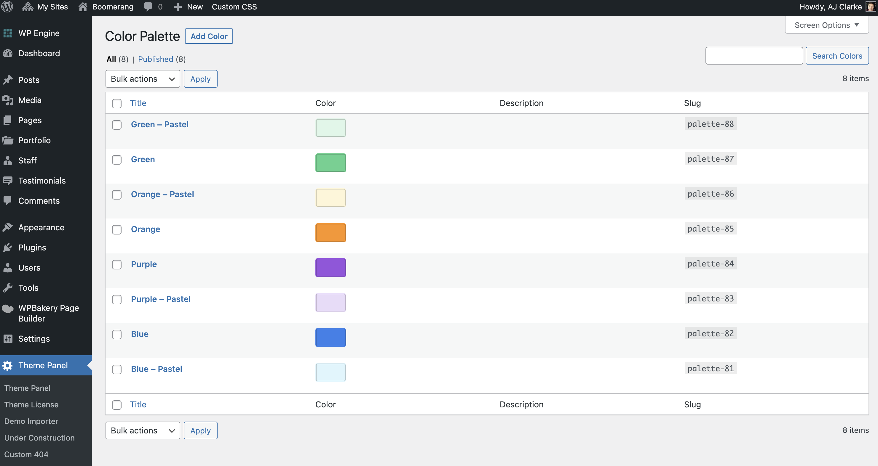 Define and Use a Site Color Palette | Total Docs