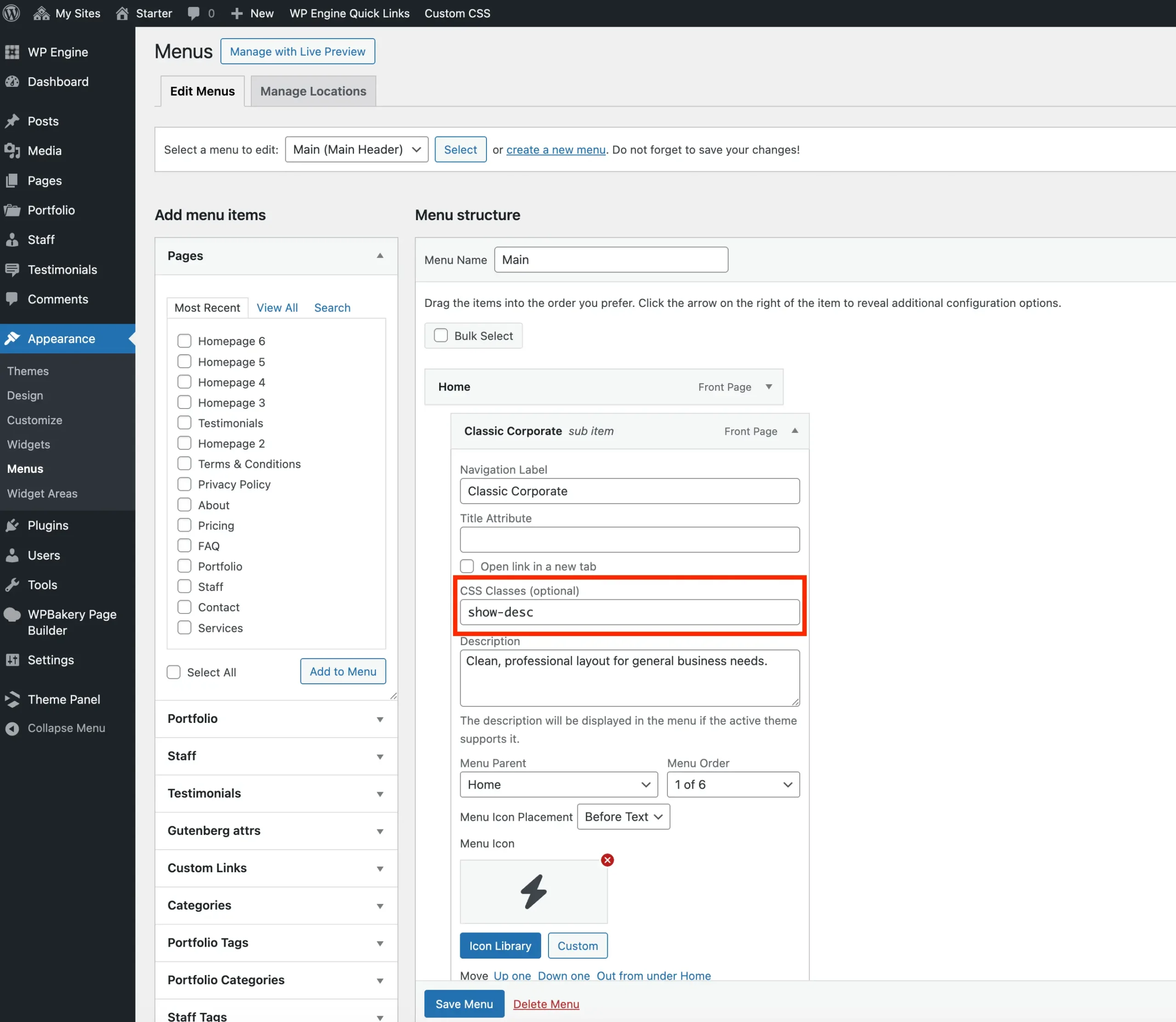 Fancy Dropdown Menus: Icons, Headings and Descriptions | Total Docs