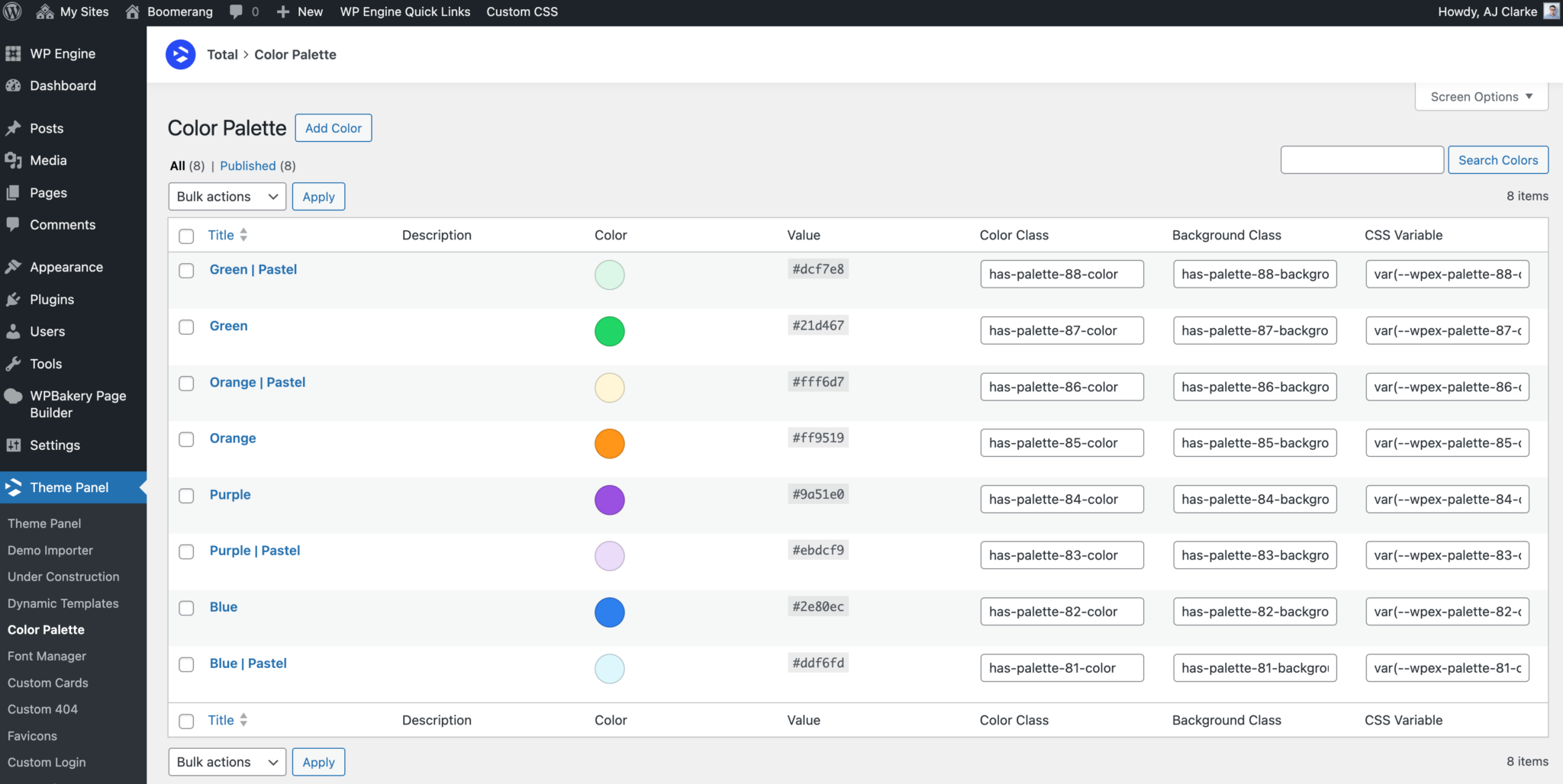 Define and Use a Site Color Palette | Total Docs